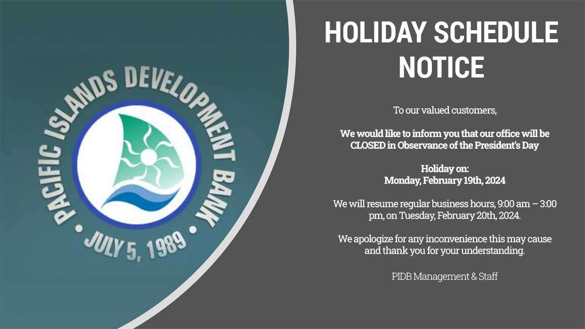 Pacific Islands Development Bank – MIDB Provides $1 Million to PIDB for ...